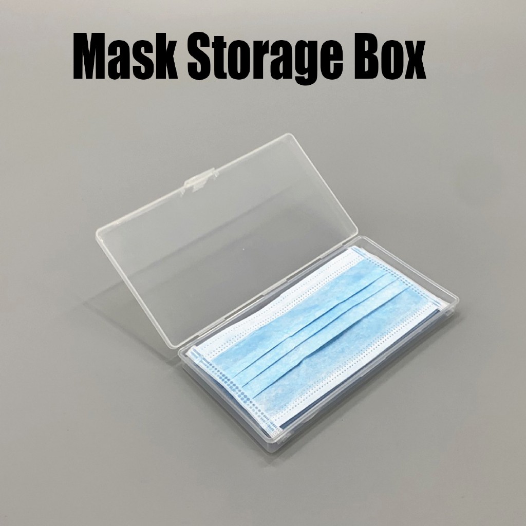 Mask Case Plastic Portable Transparent Face Mask Box Mask Case Holde ...