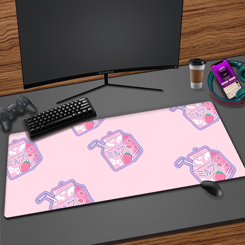 Strawberry Milk Pink Mouse Pad cm Anime XXL Gaming Padmouse Gamer ...