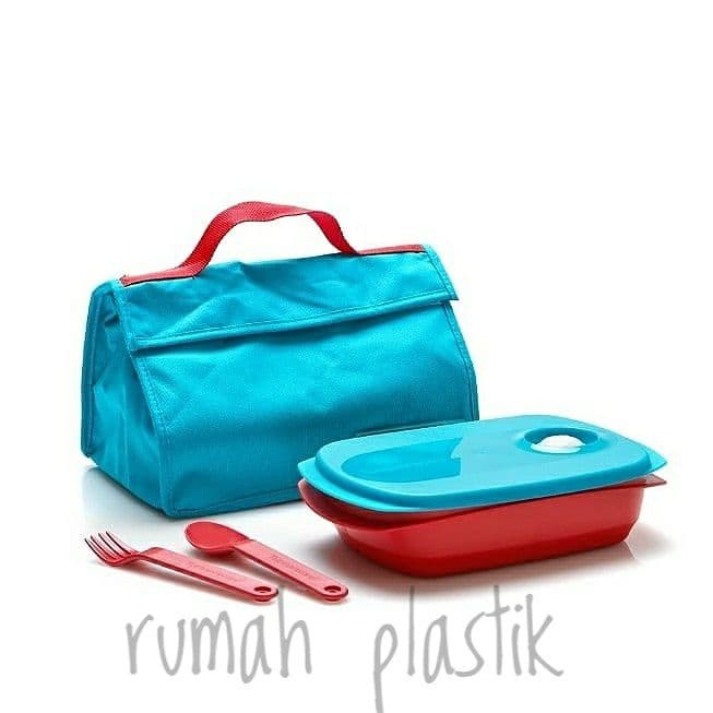 Tupper (ware) BYO Lunch Set (Place, cutlery And Bag) | Shopee Philippines