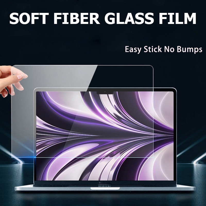 Soft Fiber Glass Screen Film For MacBook 20234 Pro 14 16 M3 M4 Air 15 ...