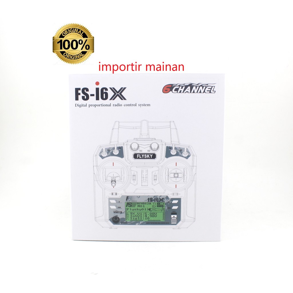 Flysky FS-i6X transmitter plus IA10B receiver 10 channel radius control ...
