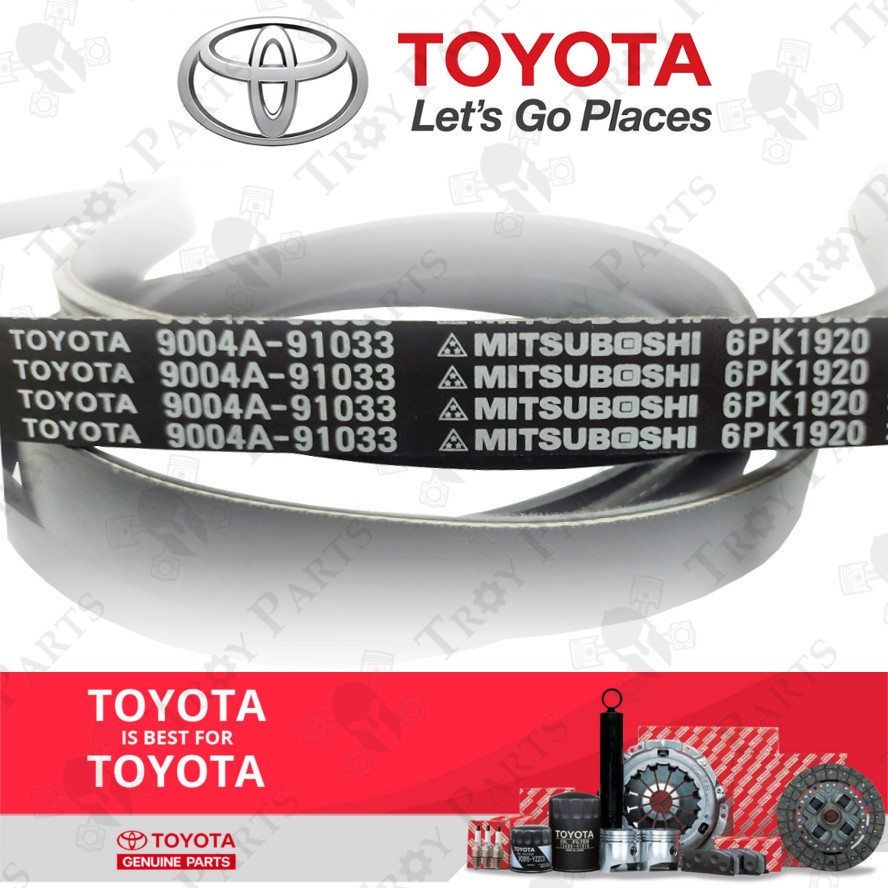 Toyota Fan Belt 9004A-91033 for Toyota Avanza F602 1.5 2006-2011 RUSH ...
