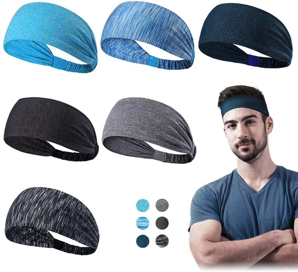 Austto Sport Headband Sweat Workout Headbands Sports Cooling Sweatband ...