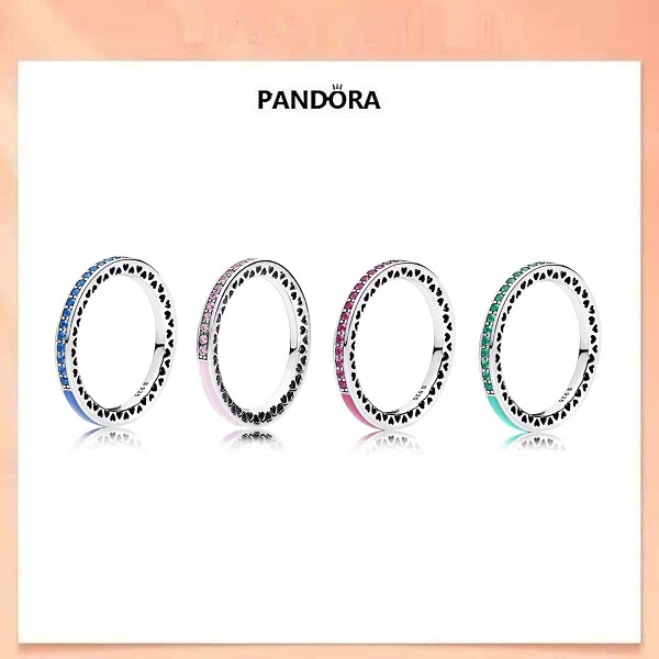 PANDORA Bling blue Sterling silver 925 ring Side cutout | Shopee ...