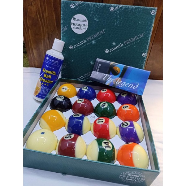 original Aramith premium standard billiard ball set with free aramith ...