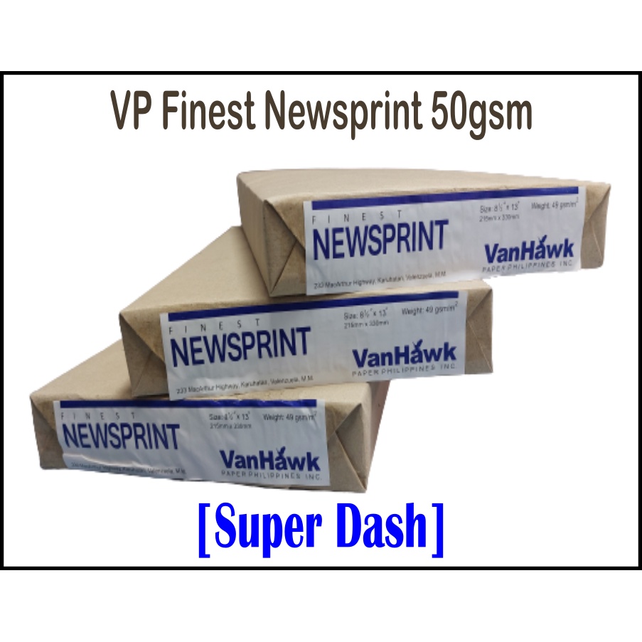 Vanhawk VP Finest Newsprint 50gsm Sub 16 [500sheet per Ream] High ...