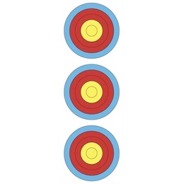 Archery Target Face Vertical 3 spot Big 10s Recurve | Shopee Philippines