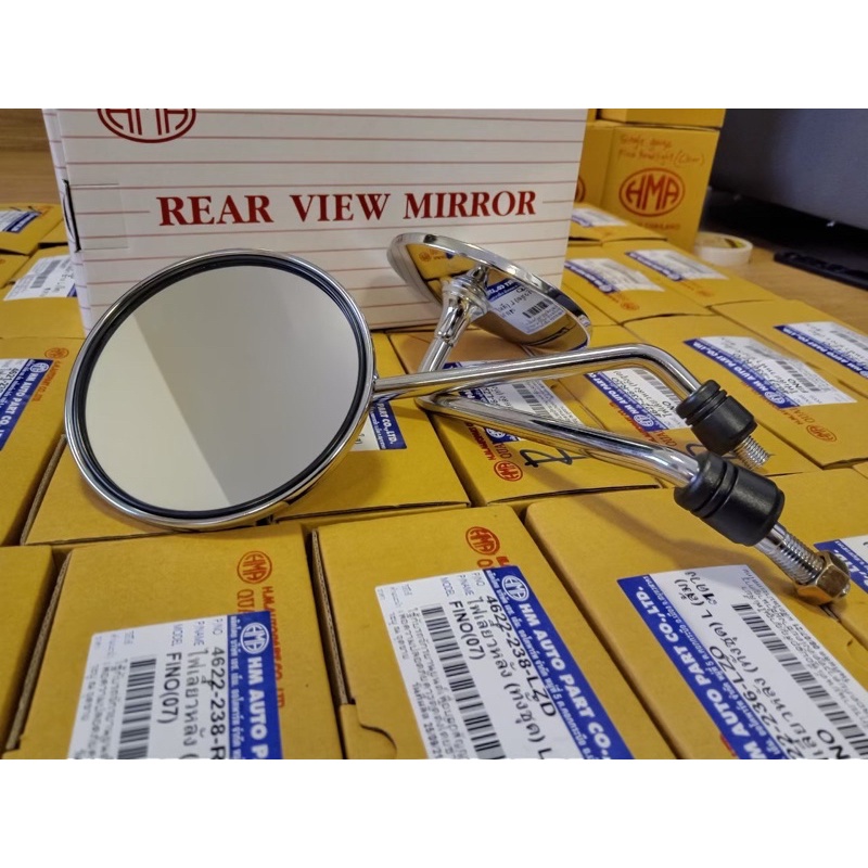 classic round side mirror for yamaha scooter (HMA thailand) | Shopee ...