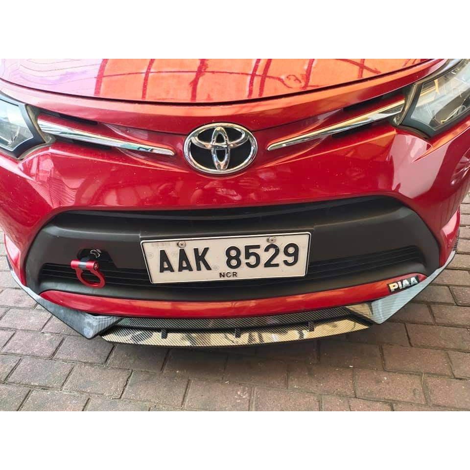 Vios Gen 3 CARBON DESIGN Front Bumper Chin Double Blade | Shopee ...