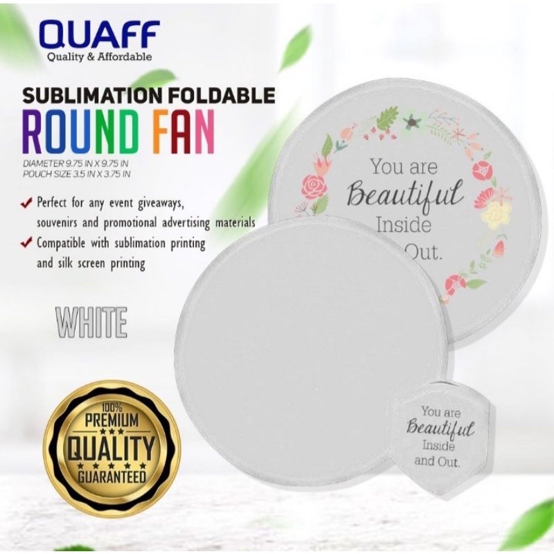 sublimation plain white round fan 50pcs | Shopee Philippines