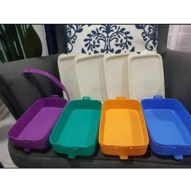 Tupperware CLICK TO GO with handle 900ml | Shopee Philippines