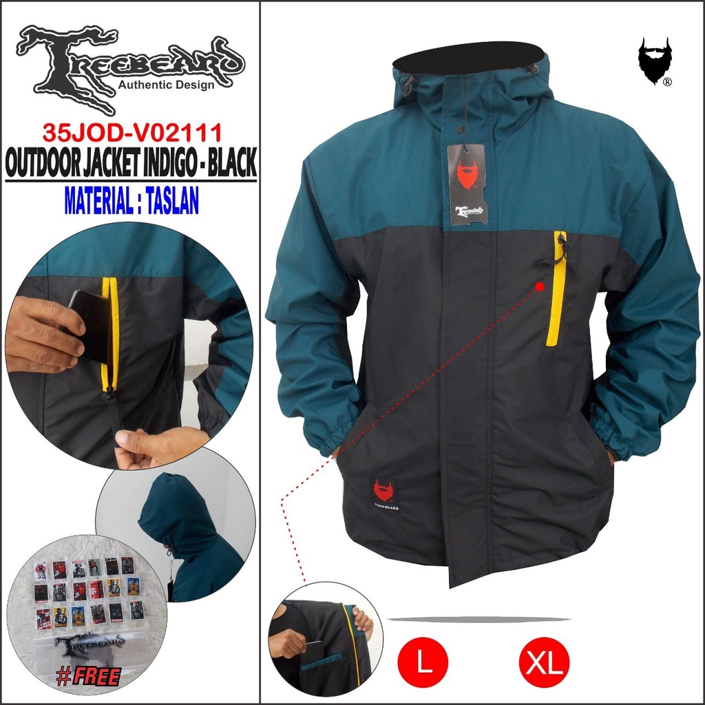 TREEBEARD Outdoor Jacket/Outdoor Parachute Jacket Mountain Waterproof ...