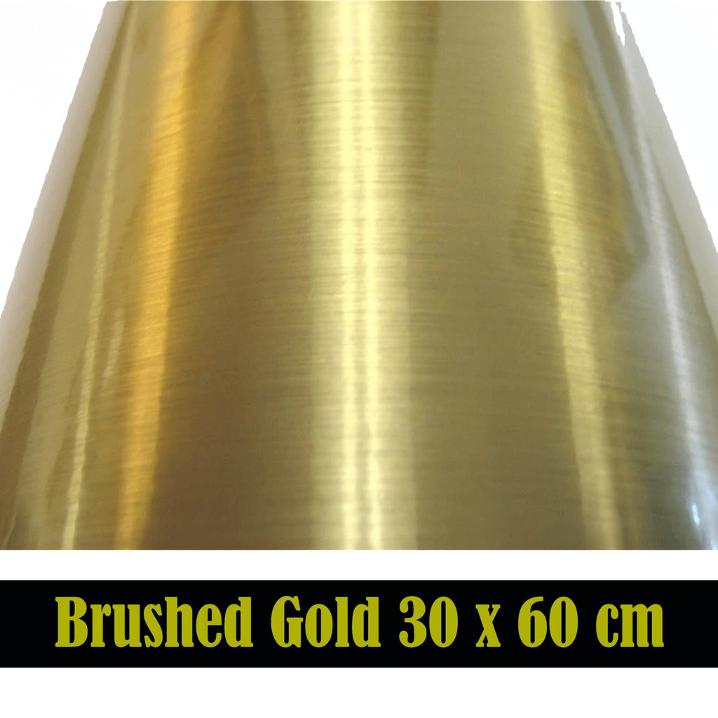 Premium Brushed Gold - vinyl decals for cars / motorcycles / plates ...