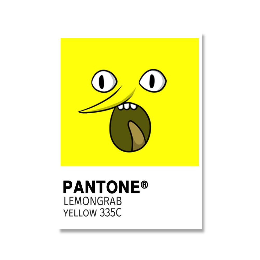 Pantone Color Wall Art Nursery Decor Poster Colorful Cartoon Expression ...