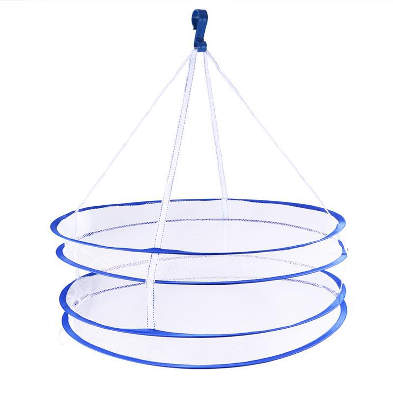 Household Clothes Dryer Net Hanging Drying Rack Laundry Basket Mesh ...