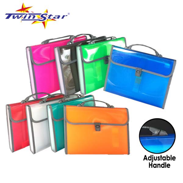 Twin Star A4 13 Pockets Color Expanding File | Shopee Philippines