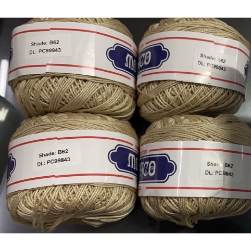 3 Ply Monaco Crochet Thread (Part 1 Shades of Green and Brown) | Shopee ...