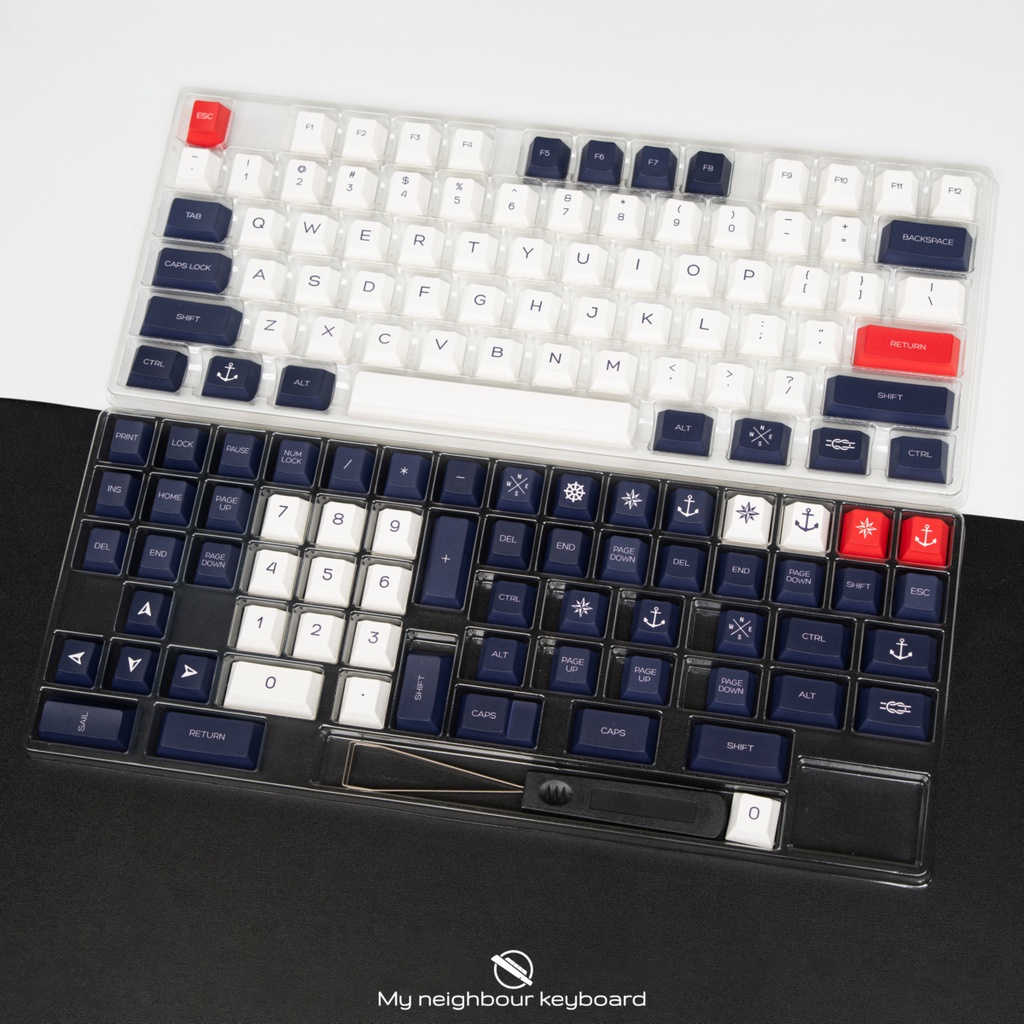 Navy Theme PBT Dye Sub Keycaps / Keycap Set | Shopee Philippines