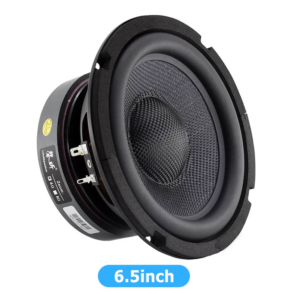 1Pc 6.5 Inch Subwoofer Speaker Driver 4 8 Ohm 80W HiFi Music Home ...