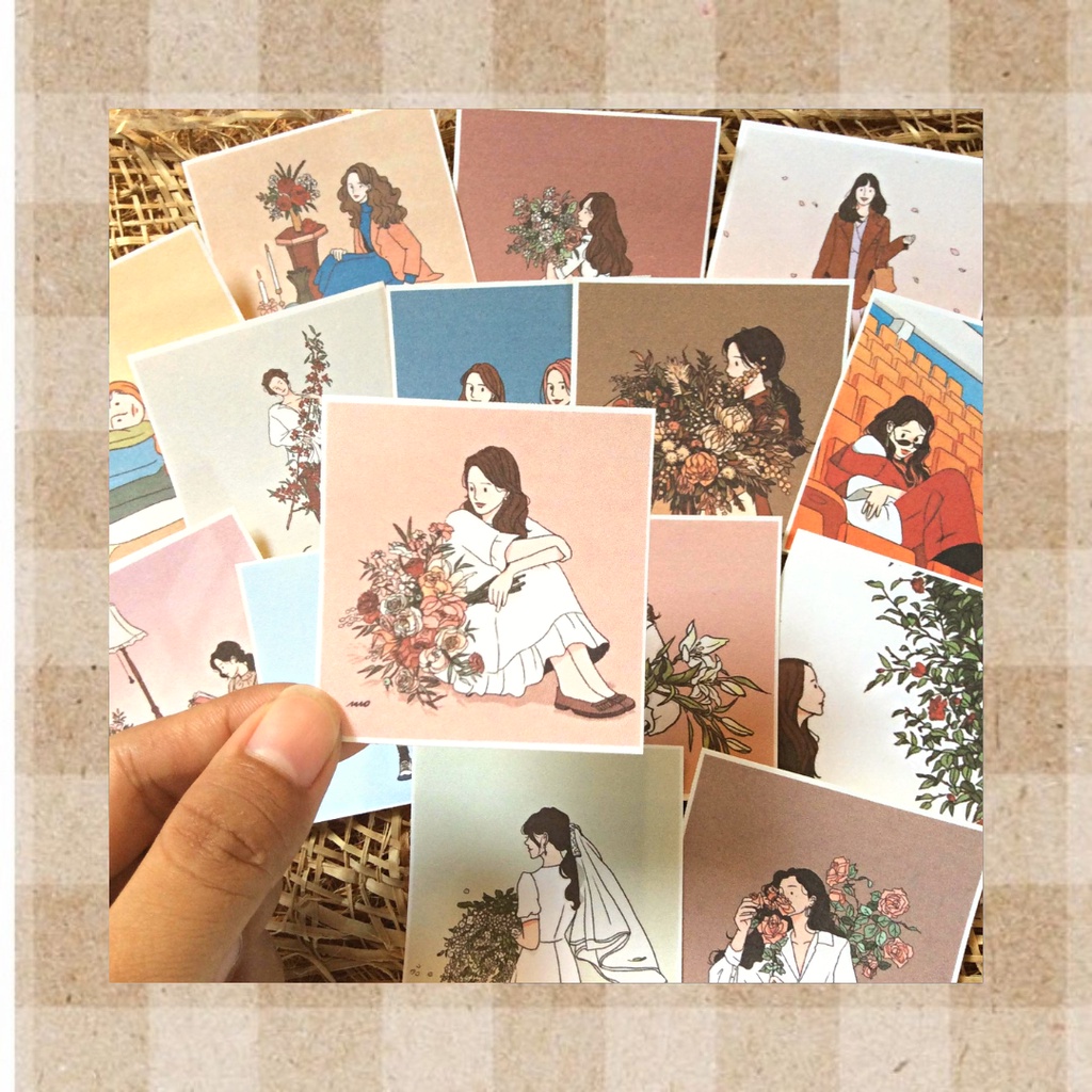 Girl Aesthetic sticker (15pcs) | Shopee Philippines