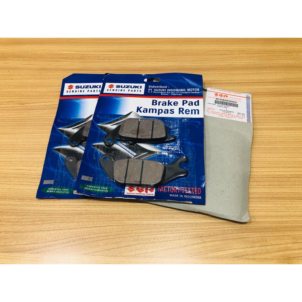 Genuine Suzuki Raider Carb Rear Brake Pad | Shopee Philippines