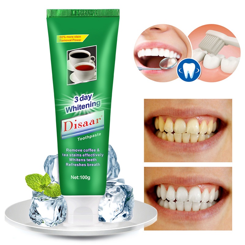 100G Disaar Tea Stain Coffee Stain Toothpaste 3Days Whitening Anti ...