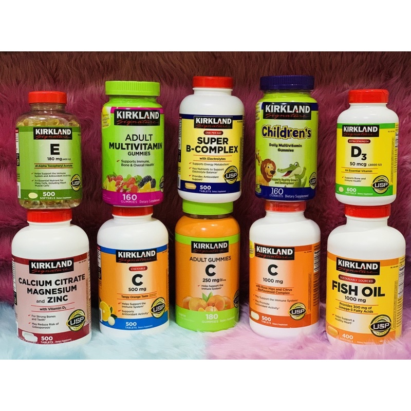 Kirkland Signature Vitamins and Supplements from USA 🇺🇸 | Shopee ...