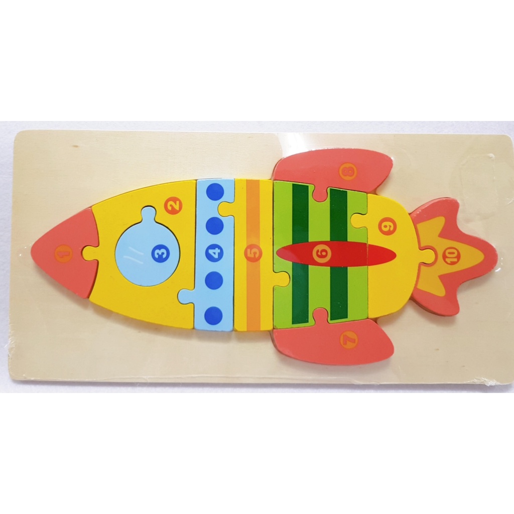 Floating Wood Puzzle Board For Children | Shopee Philippines