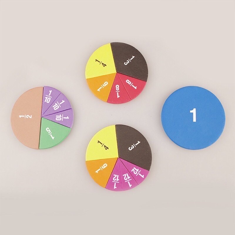 Fraction Pies Fraction Kit Math Manipulatives Educational Toy | Shopee ...