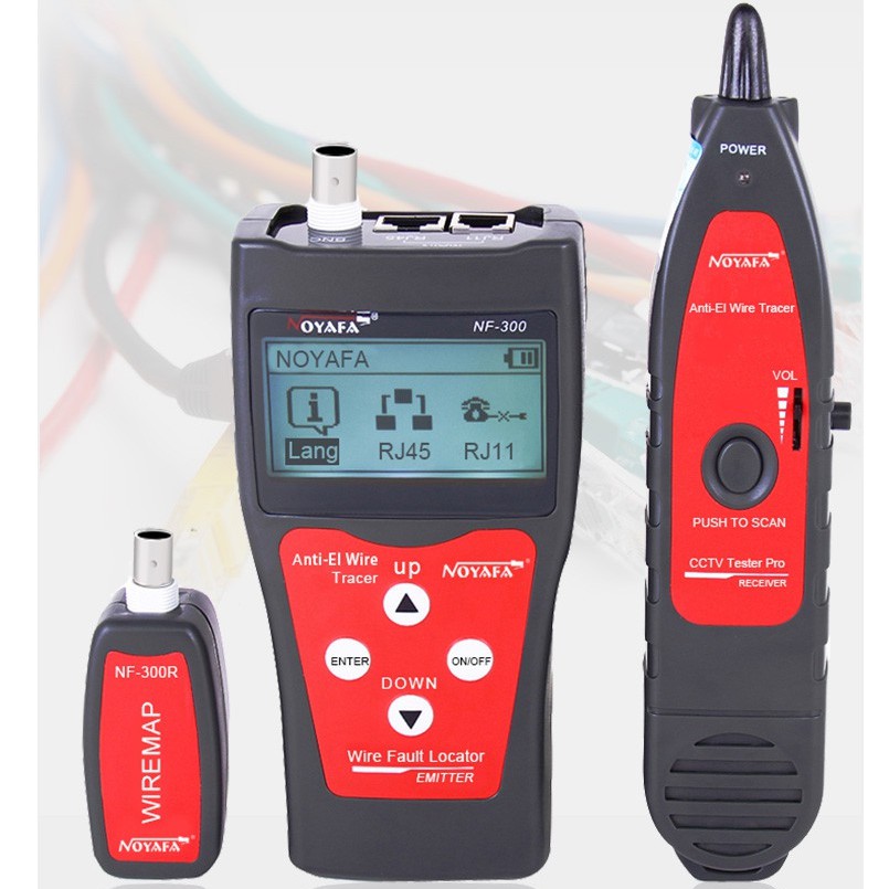 NOFAYA NF-300 LAN Tester RJ45 Measure Cable Length Network Monitoring ...