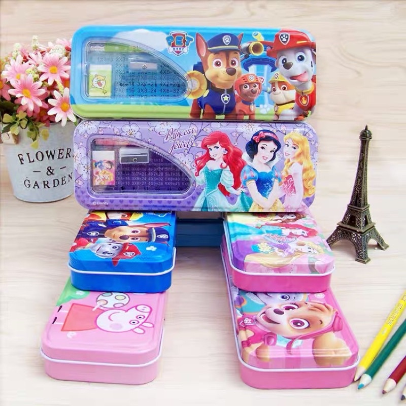 ┇☄ Cartoon Character Pencil Case Set( 2 Layer ) COD | Shopee Philippines