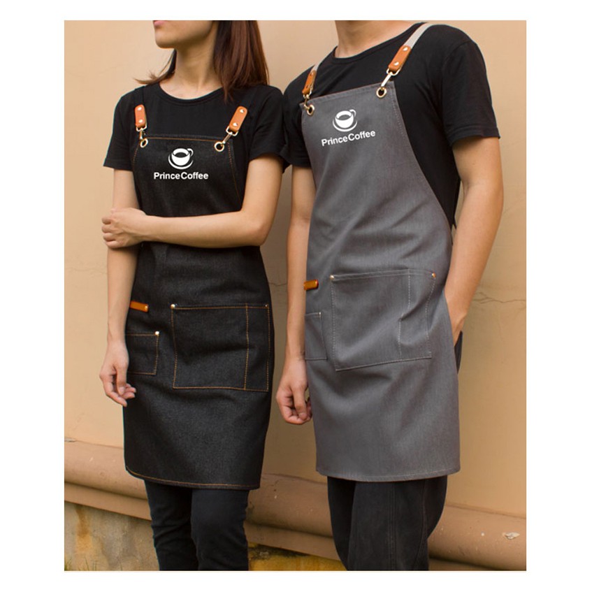 Canvas apron barber work clothes flower shop apron restaurant apron ...