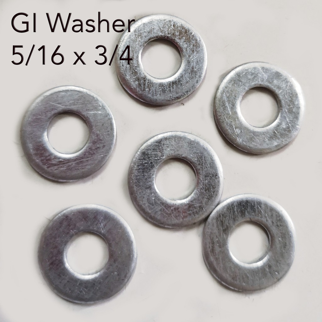 GI Washer 5/16 x 3/4 (5kgs) | Shopee Philippines