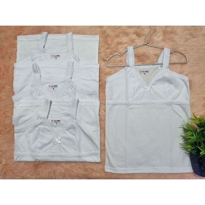 Jewel Ladies Sando Bra for Teens White | Cotton Sando for Teens ...