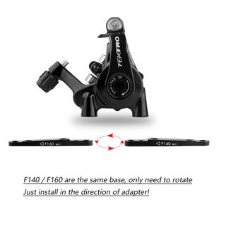 TEKTRO MD-C550 Road Bike Disc Brake 160/140mm Line Pull Brake Flat Mount Bilateral Braking ...