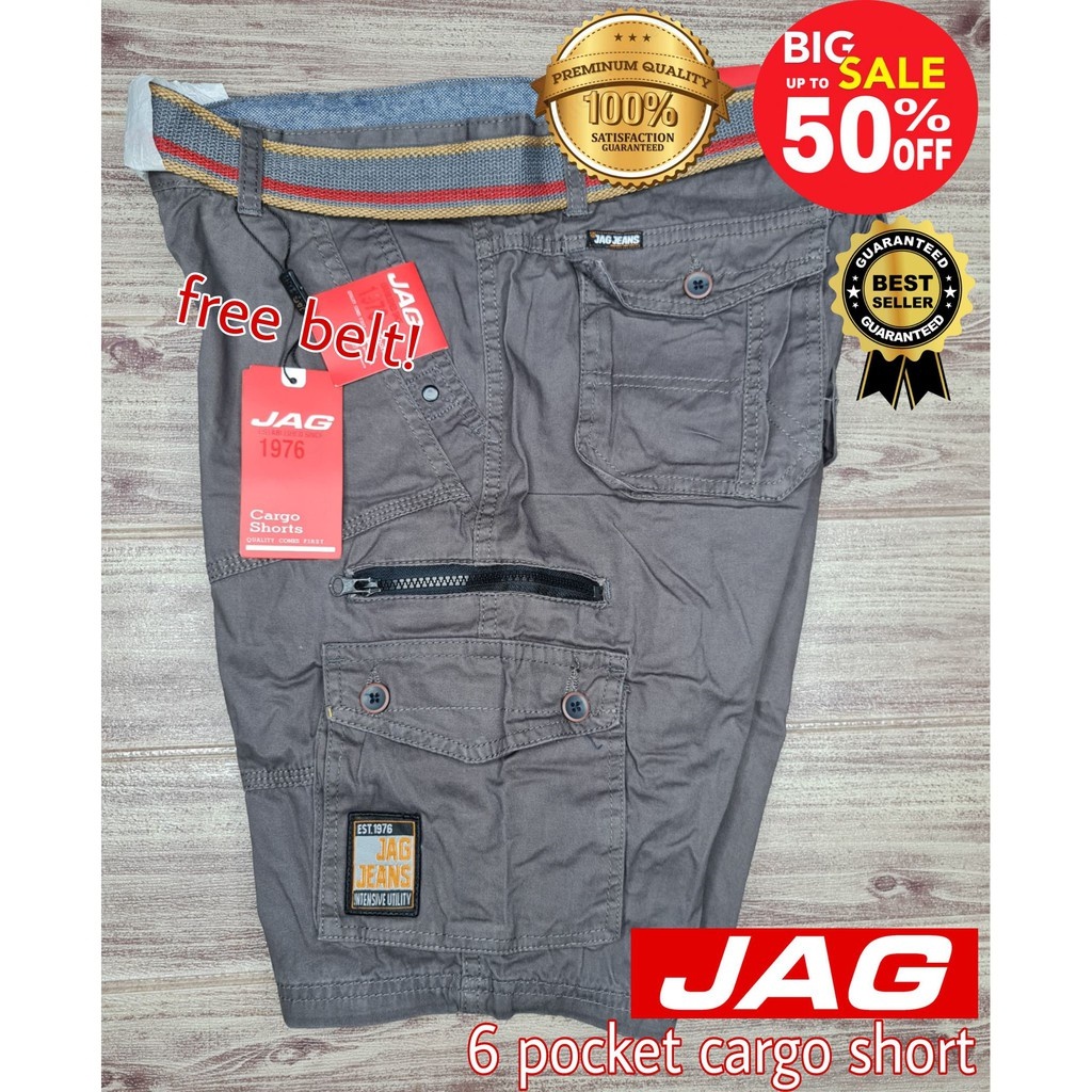 Cargo Shorts (JAG) 6 Pocket with belt High quality branded overruns ...