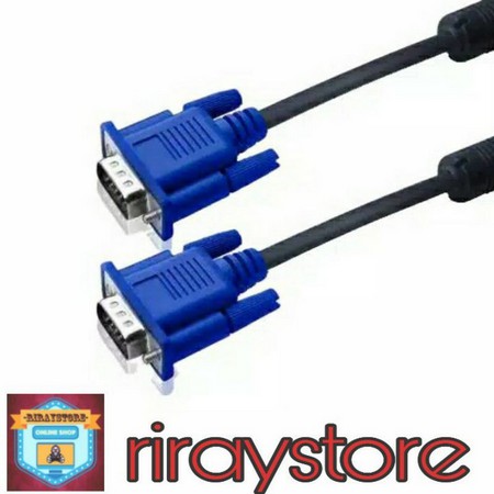 1.5 meter 1.5M Clear VGA To VGA Cable for LCD Monitor | Shopee Philippines