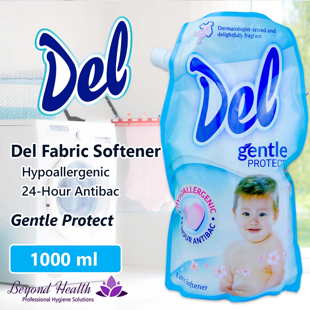 Del Fabric Conditioner [1000ml Gentle Protect Refill Pouch] with ...
