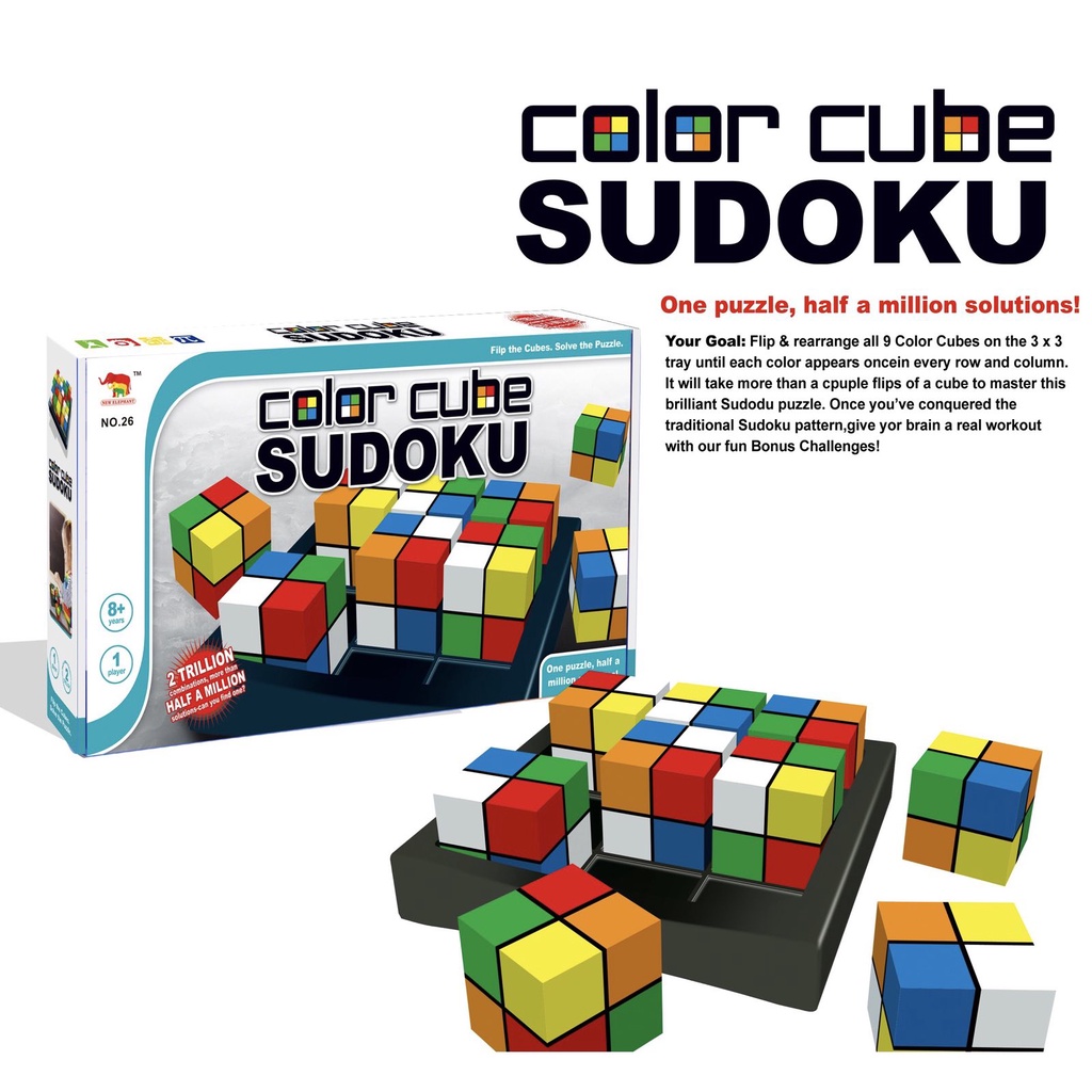 (Whiz Games) Color Cube Sudoku Think Fun Logic Games | Shopee Philippines