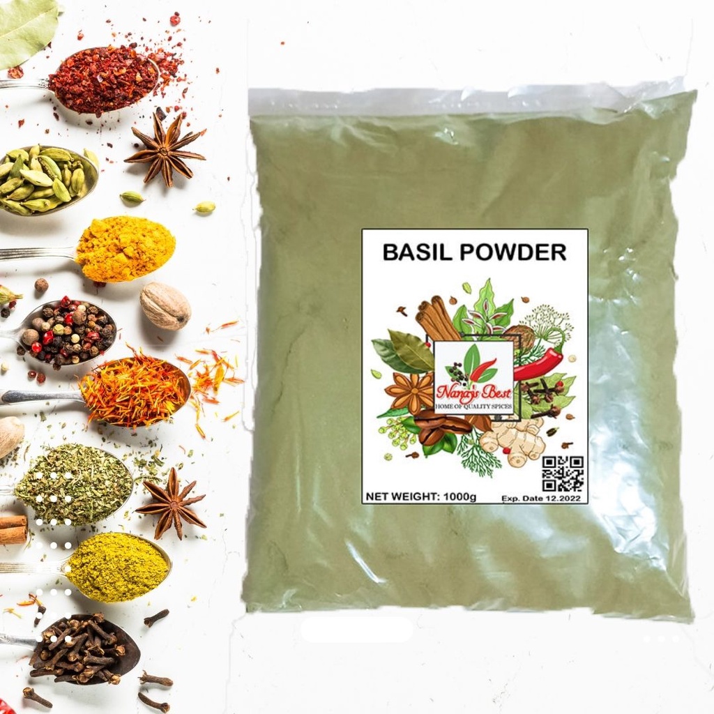 NanaysBest Basil Powder 1 Kilo Dried Basil Powder 1 Kg Basil Leaves ...