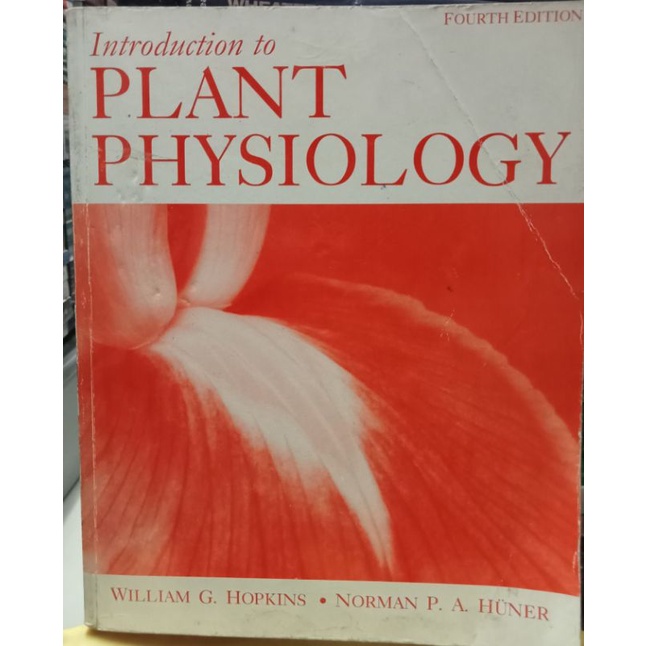 Introduction to Plant Physiology 4th Ed by Hopkins | Shopee Philippines