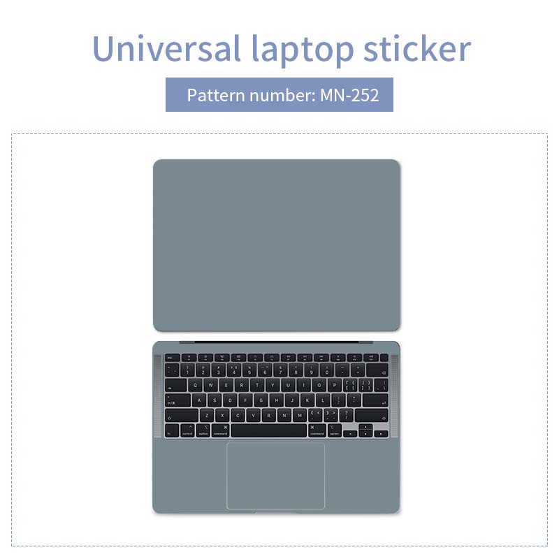 Green series pure color sticker laptop skin protective film, computer ...