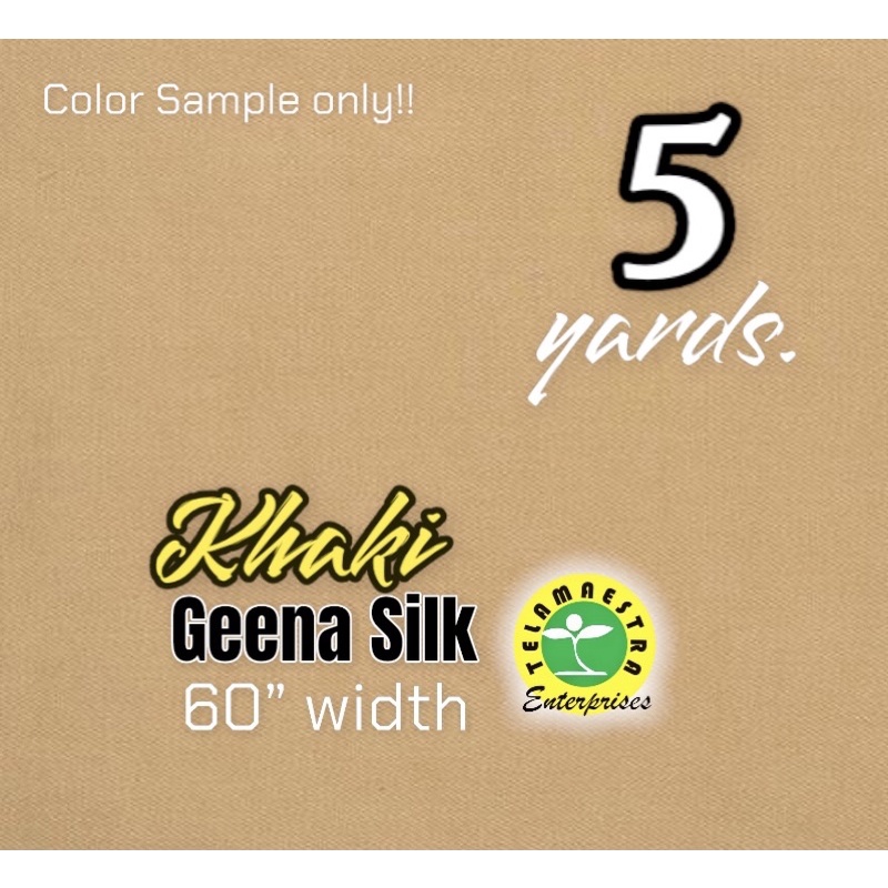 [5-yards] Geena Silk Pongee Cloth Gina Fabric Textile Tela 60” width ...