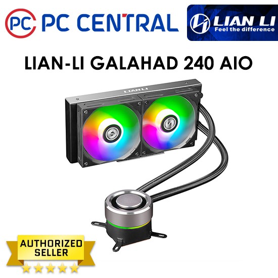 Lian Li Galahad Aio 240 A RGB Liquid CPU Cooler Black White | Shopee ...