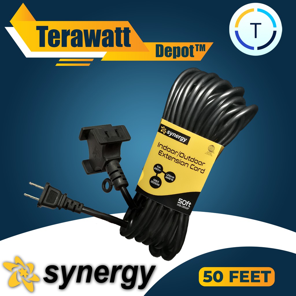 Synergy Indoor / Outdoor Extension 50ft. (WB-2650F) | Shopee Philippines