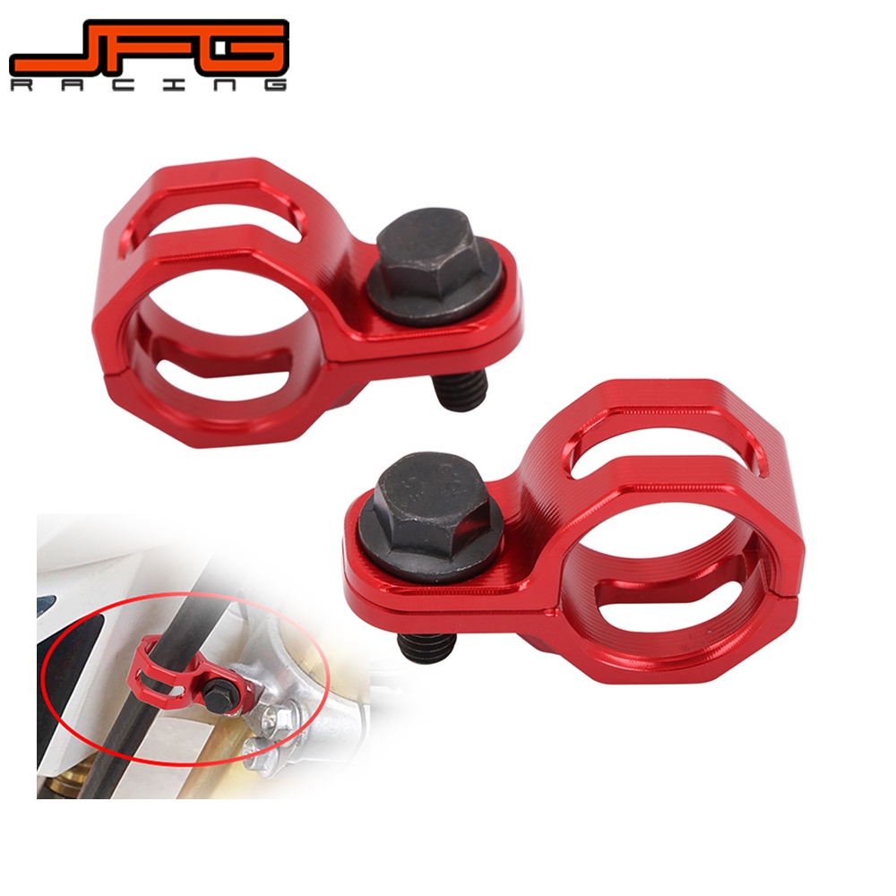 JFG Racing Motorcycle CNC Accessory Brake Line Hose Clamp For CRF250L ...