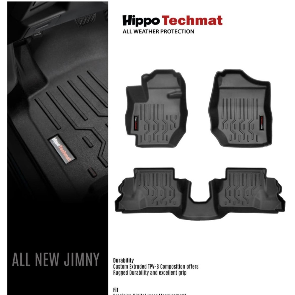 Suzuki Jimny Manual 2019-2025 Hippo Techmat Deep Dish Floor Liner ...