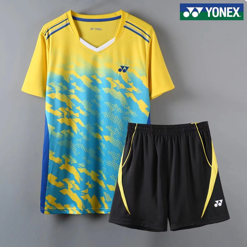 Yonex New Badminton Suits Men's and Women's Short Sleeve Sports Shirts ...