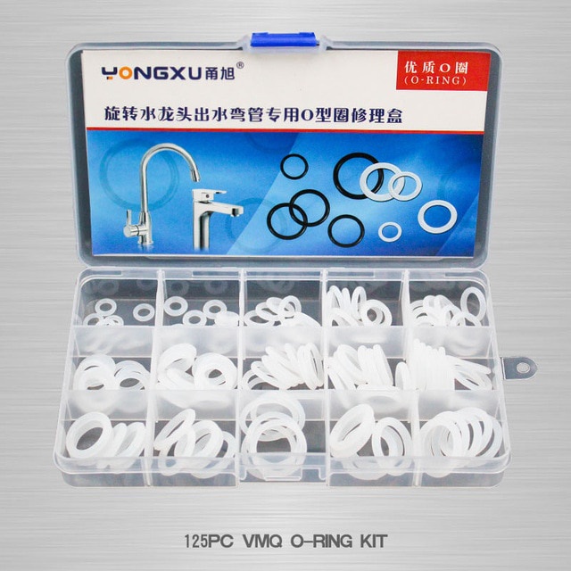 O Rings Rubber Silicone O Ring Seal NBR VMQ FKM Sealing O-rings Nitrile Washer Rubber oring set ...