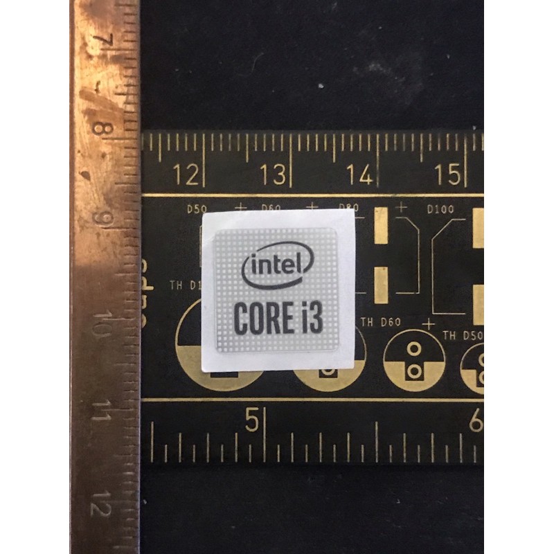 Original small size intel Core i3 10th gen 2020 logo Sticker | Shopee ...